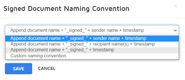 Docusign for SharePoint Online Account Settings