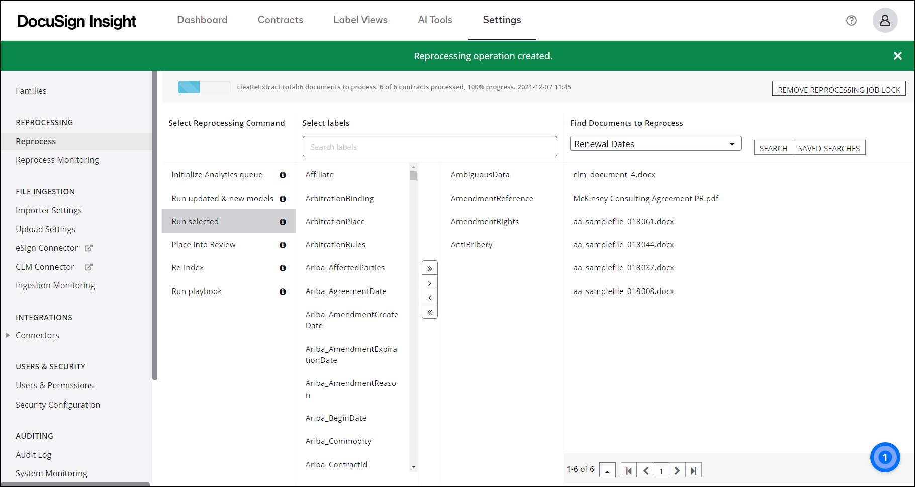 The 'Remove Reprocessing Job Lock' Feature