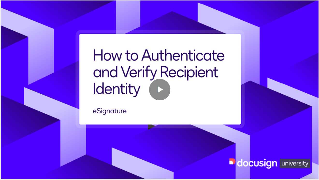 Docusign ID Verification