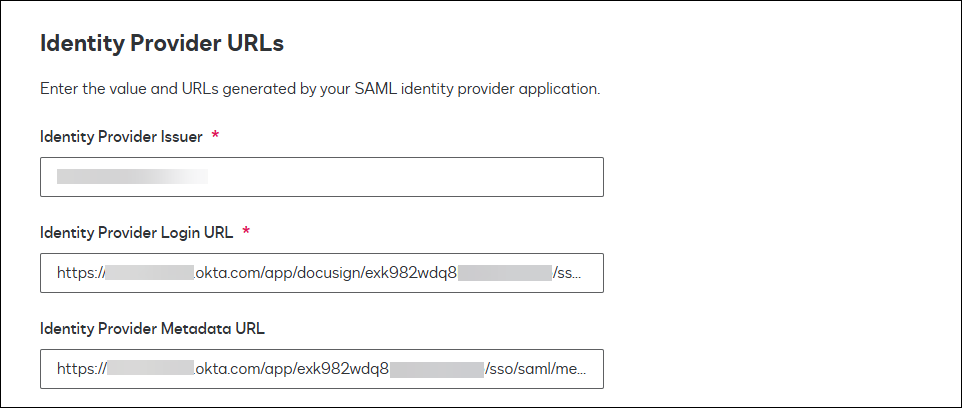 Step 6. Update Identity Provider Settings in Docusign Admin
