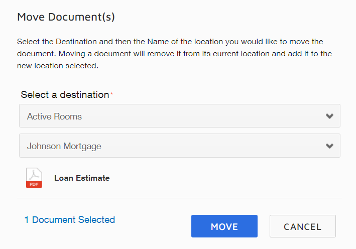 Move Documents Between Folders