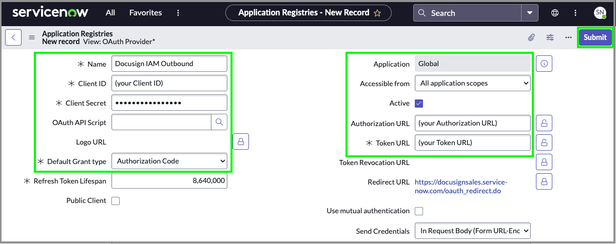 Step 1: Configure the Application Registry