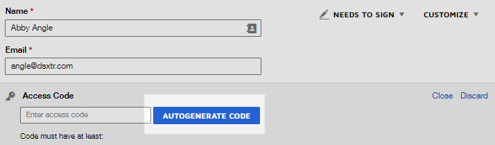 Autogenerate Access Codes for Greater Security