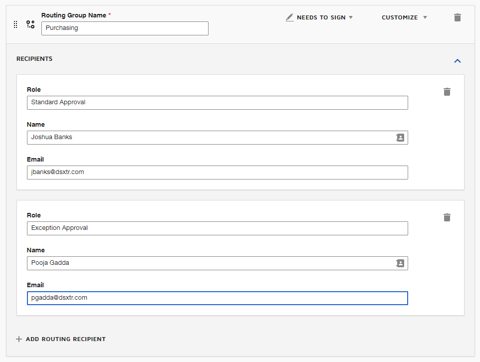 Add a Conditional Routing Group