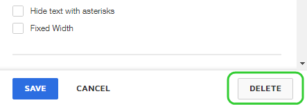 Delete a Custom Field