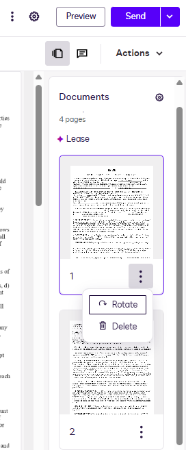 Rotate Pages in a Document