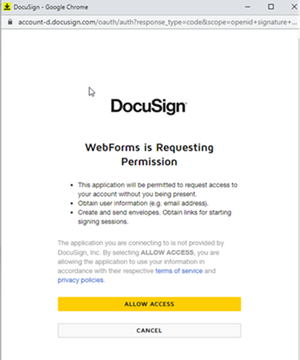 Activate a New Web Form