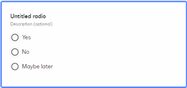 Add or Edit Properties for a Web Forms Radio Field