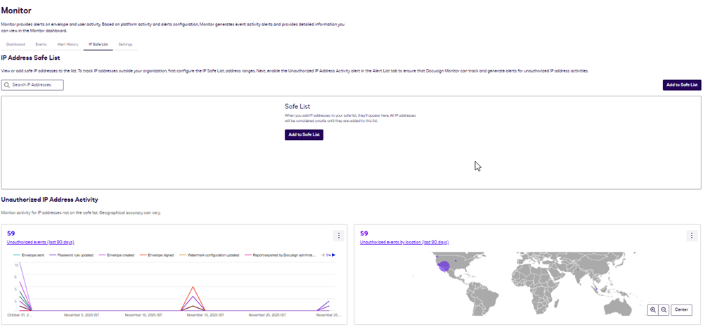 Configure Approved Docusign IP Addresses