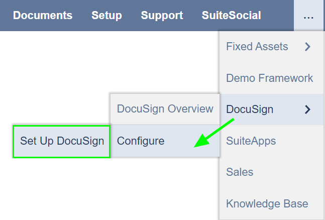 Set Up DocuSign for NetSuite