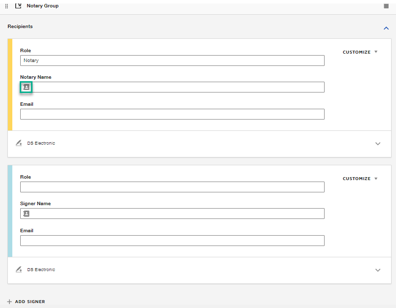 Create a Template for Remote Online Notarization, Step 2: Add Roles for ...