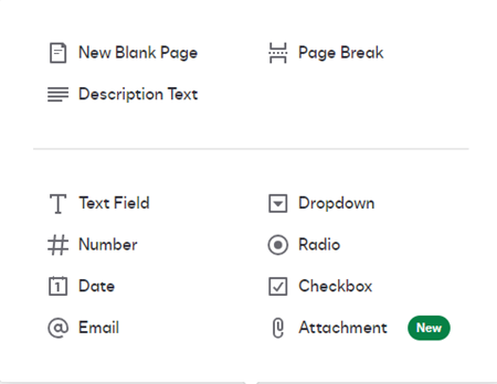 Add Fields to a Web Form