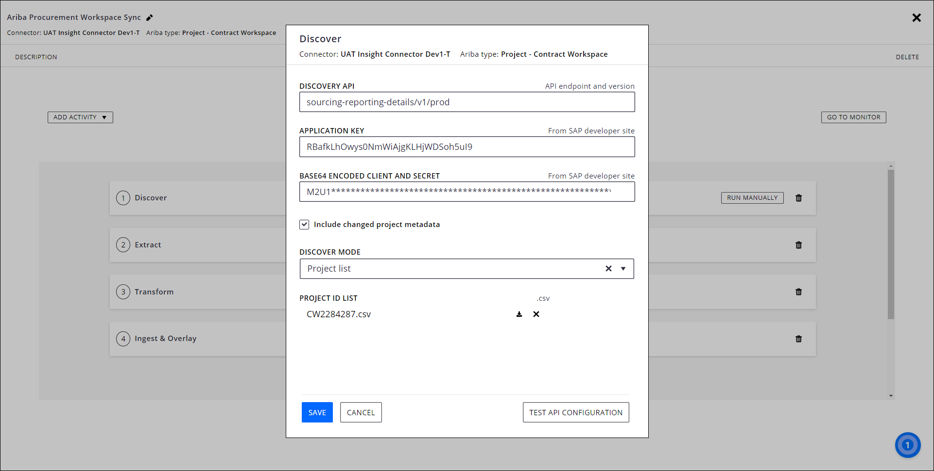 Sample Insight Integration App with Configured Activities for SAP Ariba ...