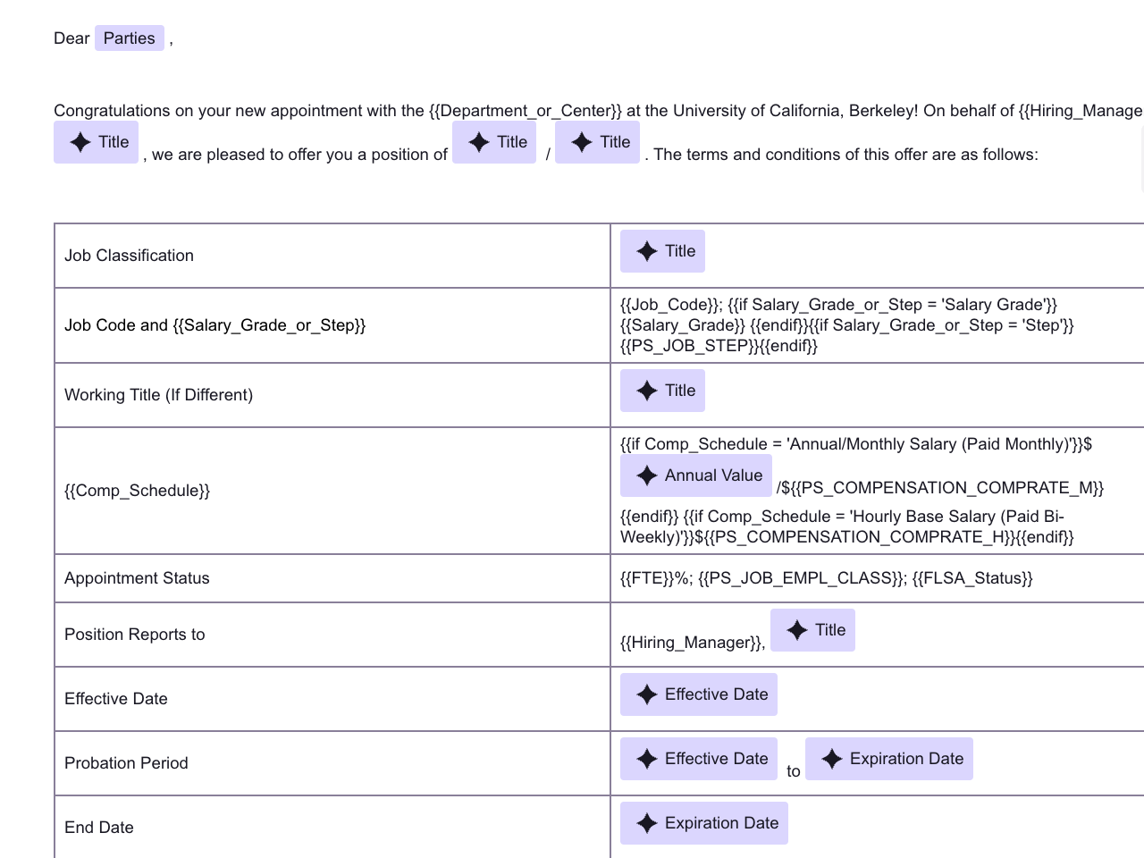 Autoplacing Suggested Fields
