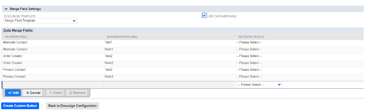 Add a Custom Button for Merge Fields