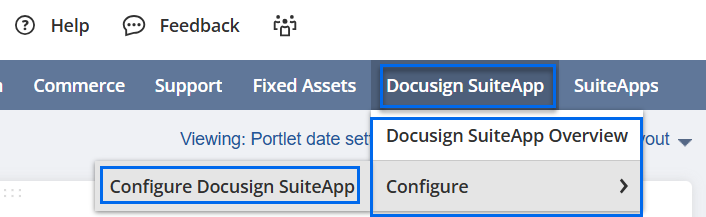 Log in to NetSuite and Grant Consent to Access Docusign Capabilities