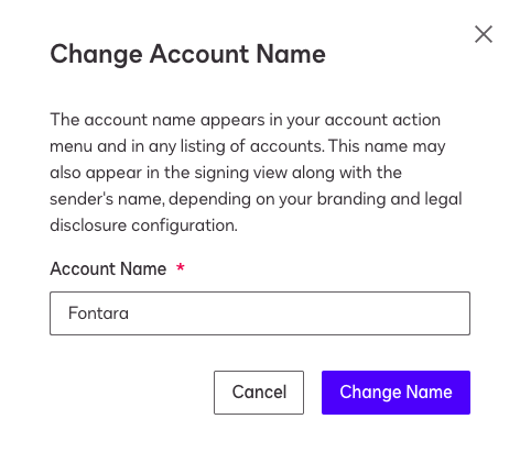 Update Your Account Name and Address