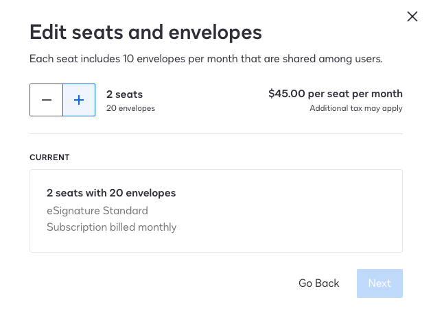 Reduce the Number of Seats in Your Subscription