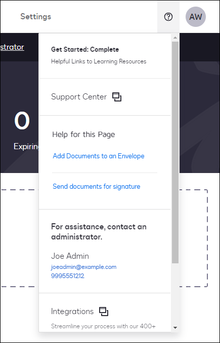 Set Up Custom Help Contacts