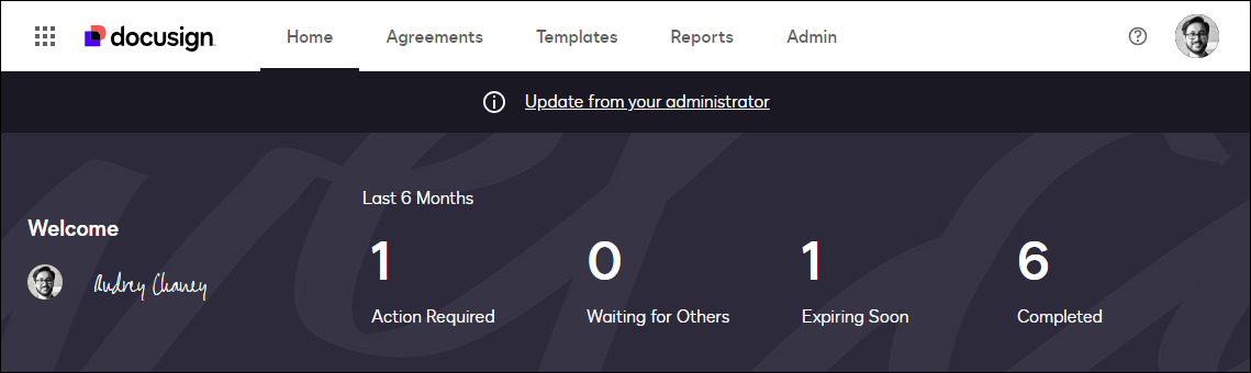 Access Account Administration Settings from Your Docusign Account