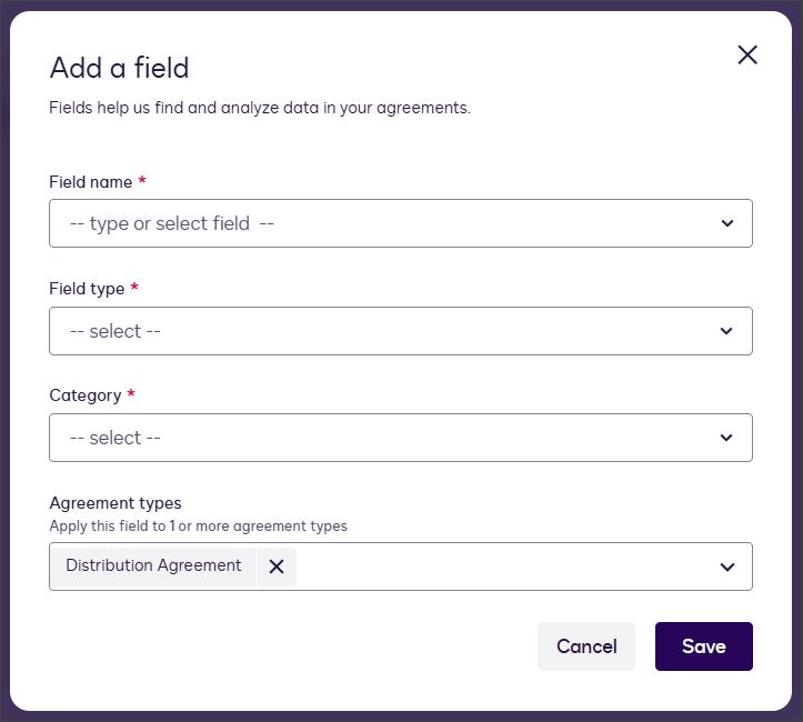 Create a Custom Agreement Type