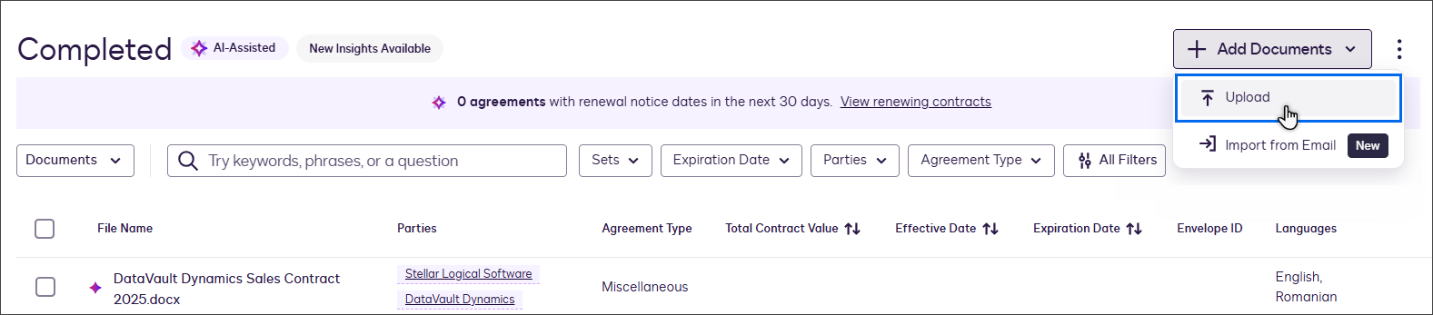 Bulk Upload Documents and Set Access Controls