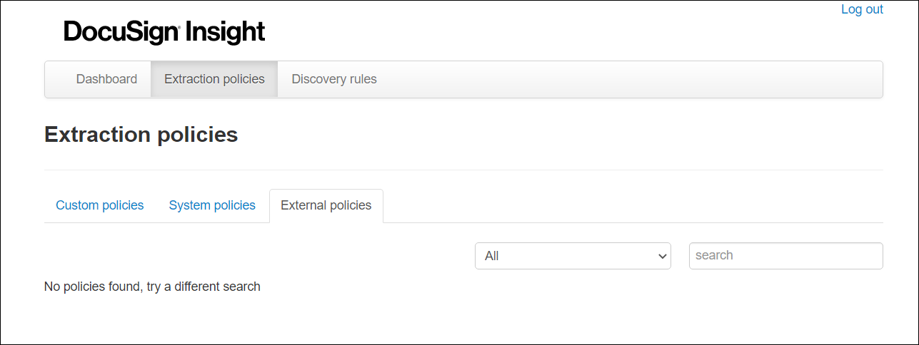 External Extraction Policies