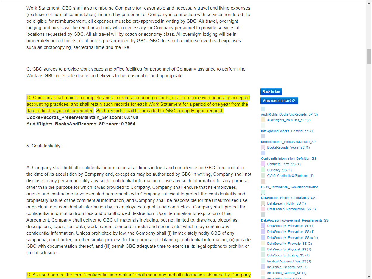Test Policies Against a Known Set of Contract Documents to Validate ...