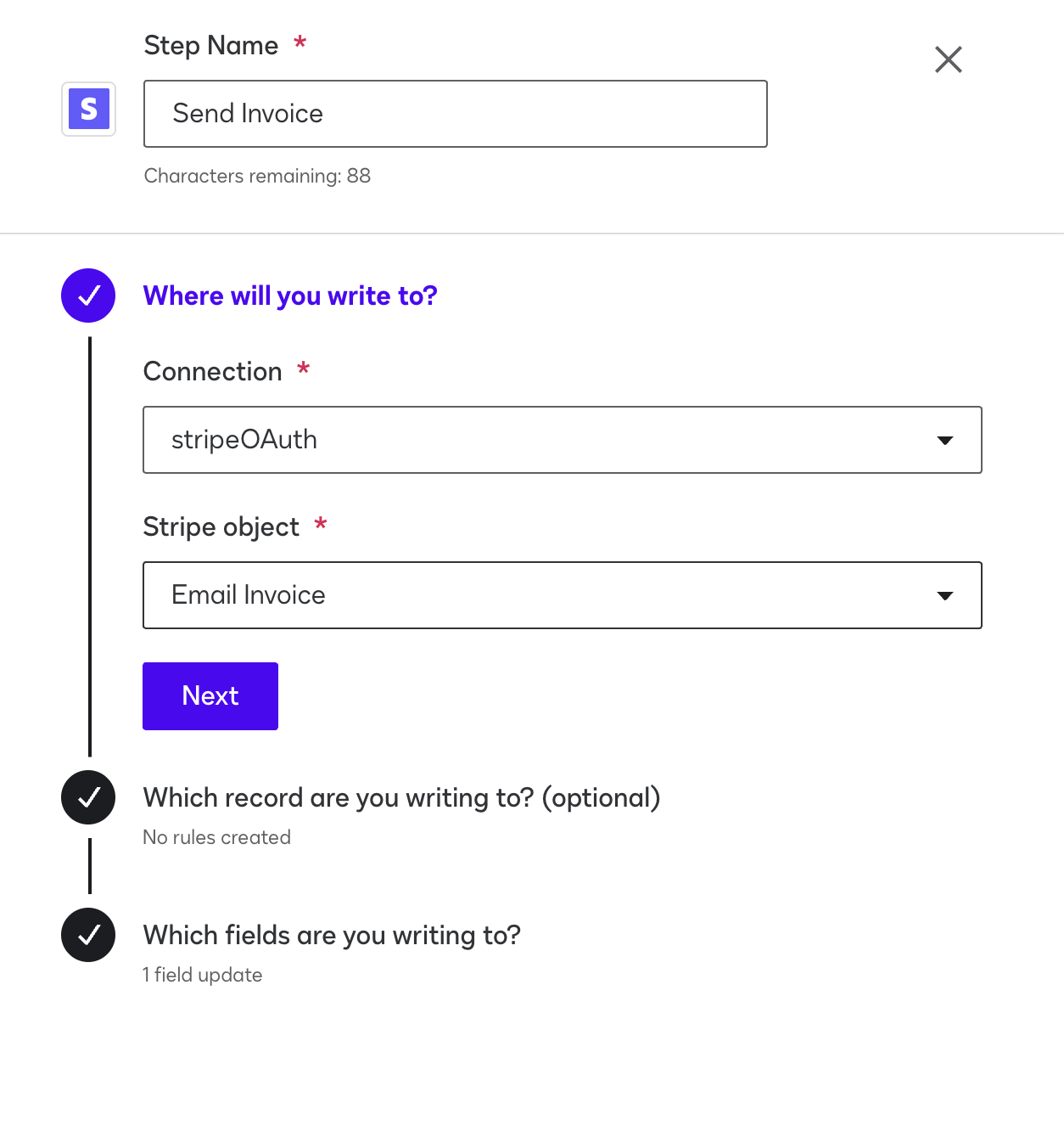 Send a Stripe Invoice With Docusign Maestro﻿, Step 3: Send the Invoice