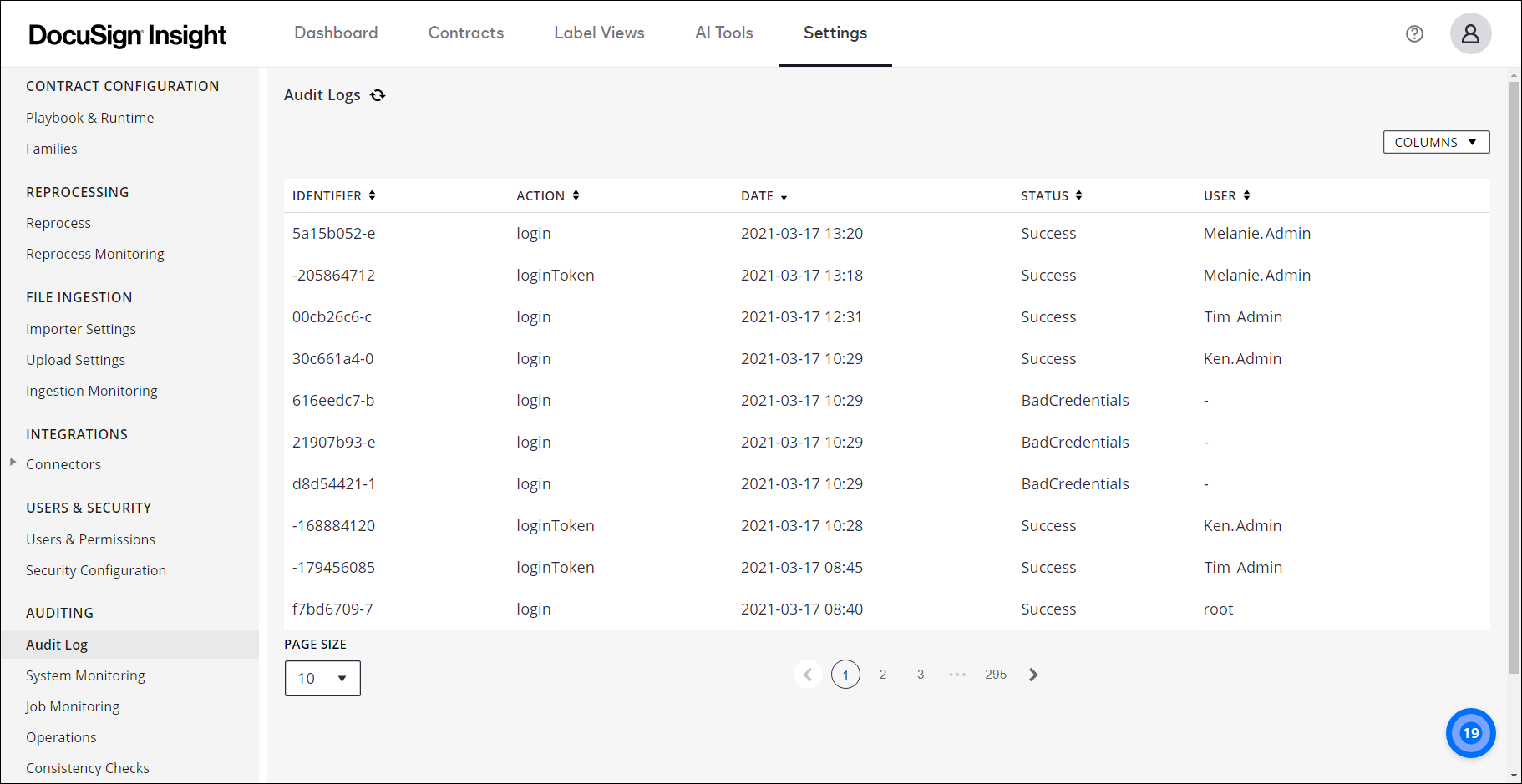Use the Audit Log Feature to Review Operations Performed During User ...