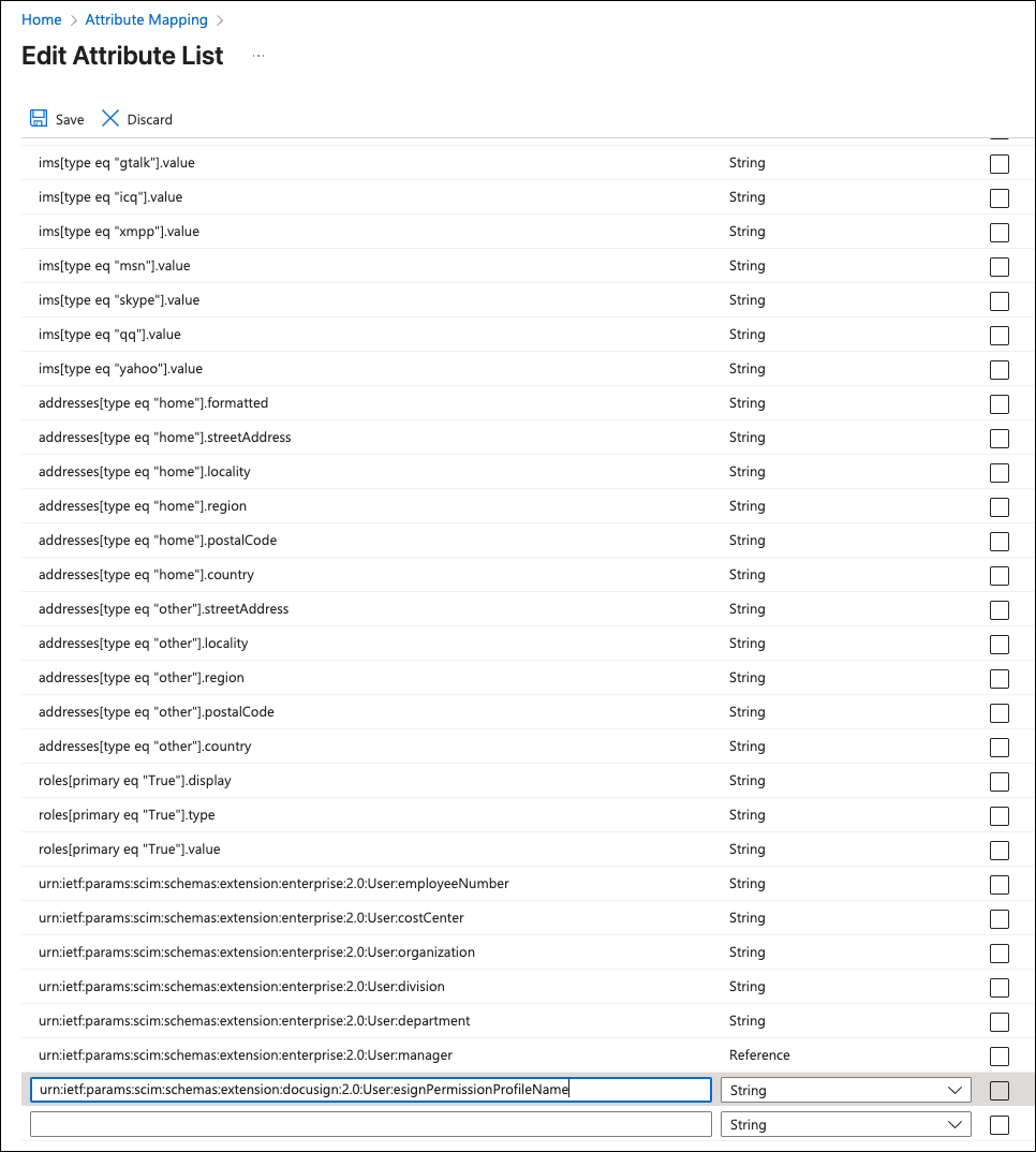 Configure Attribute Mapping for eSignature Permission Profiles