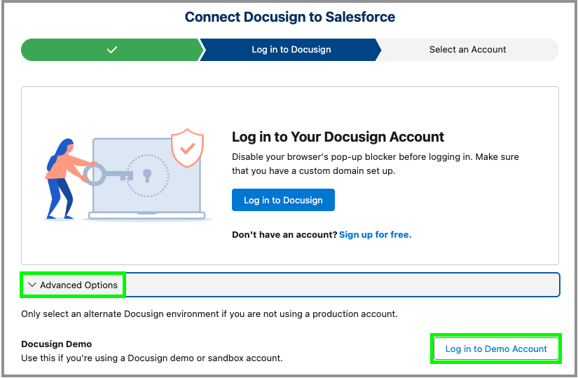 Connect a Docusign Demo Account to Salesforce