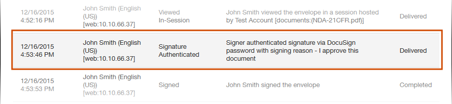 Part 11 Information in Completed Documents