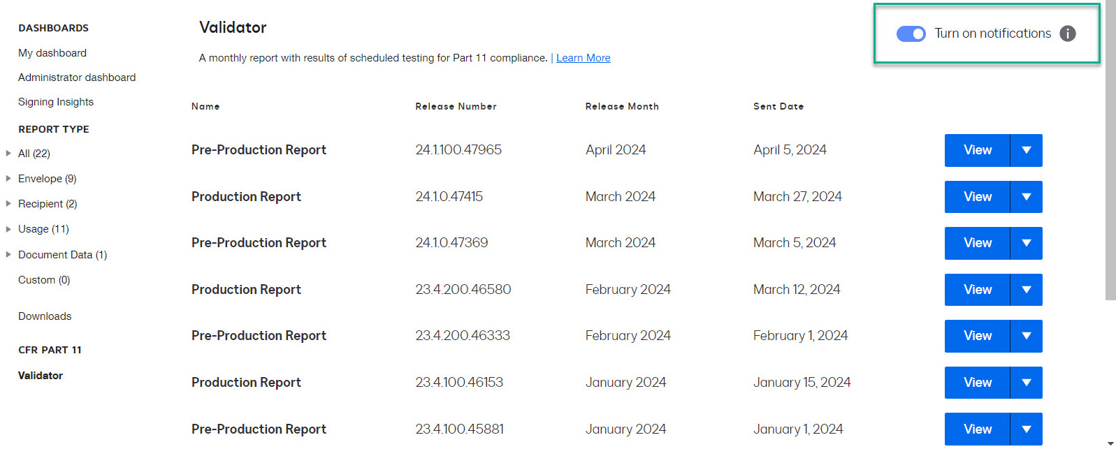 Validator for Life Sciences