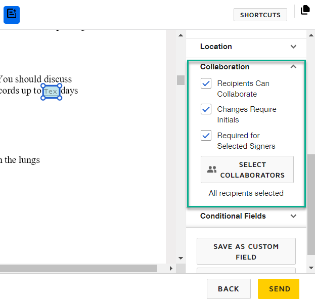 Collaborative Fields for Part 11