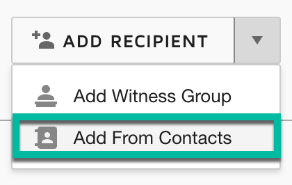 Use the Contacts List to Add Recipients