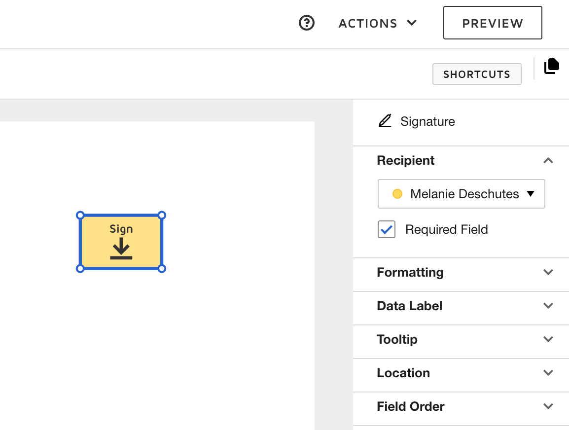 Edit Field Properties