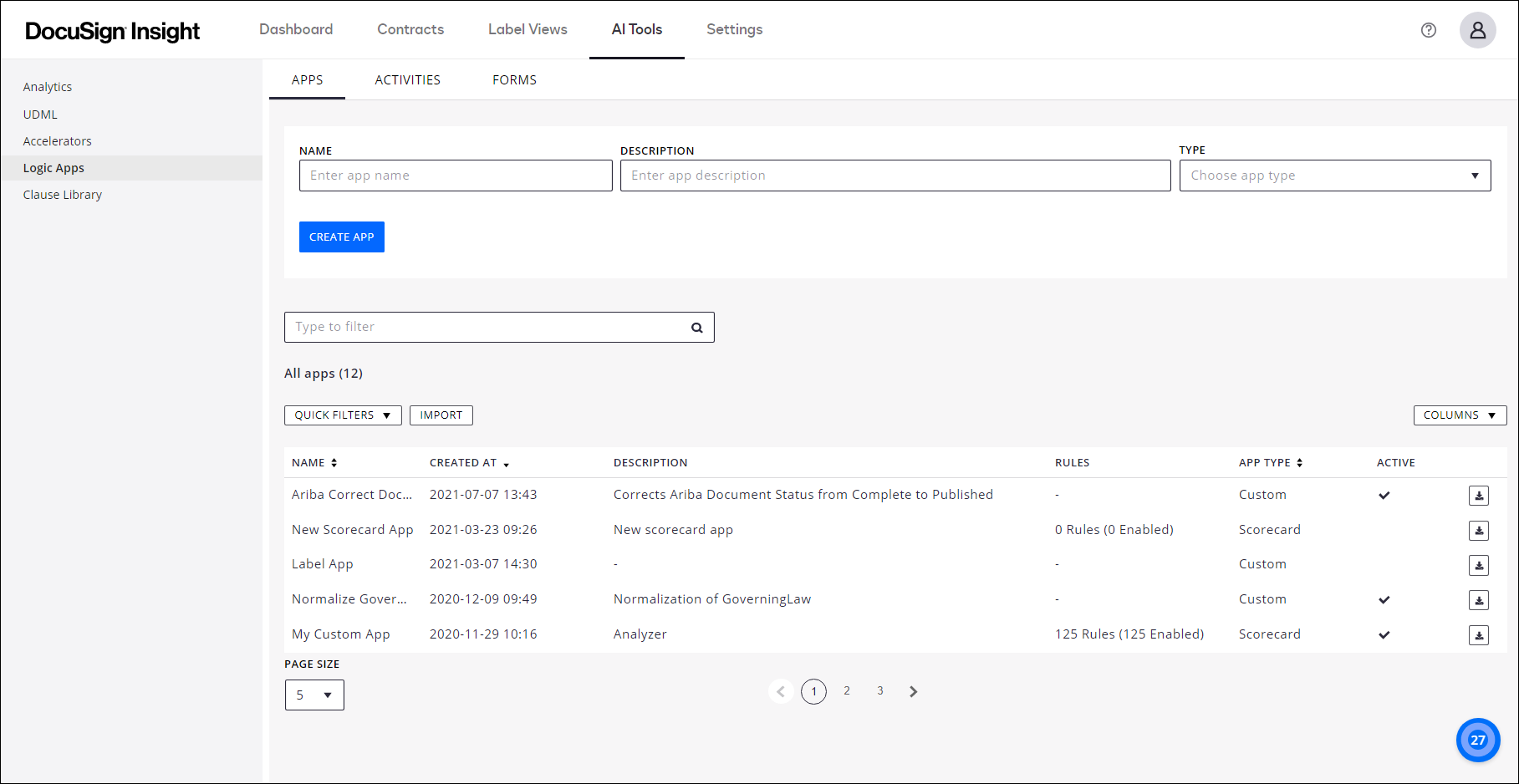 Log into DocuSign Insight to Access Logic Apps Functionality