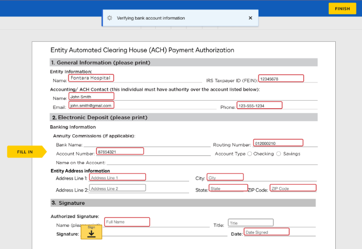 Sign a Document With Data Verification Fields