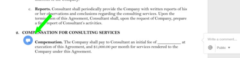 Use Comments To Ask and Answer Questions About a Document