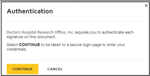 Sign Part 11 Module Enabled Documents
