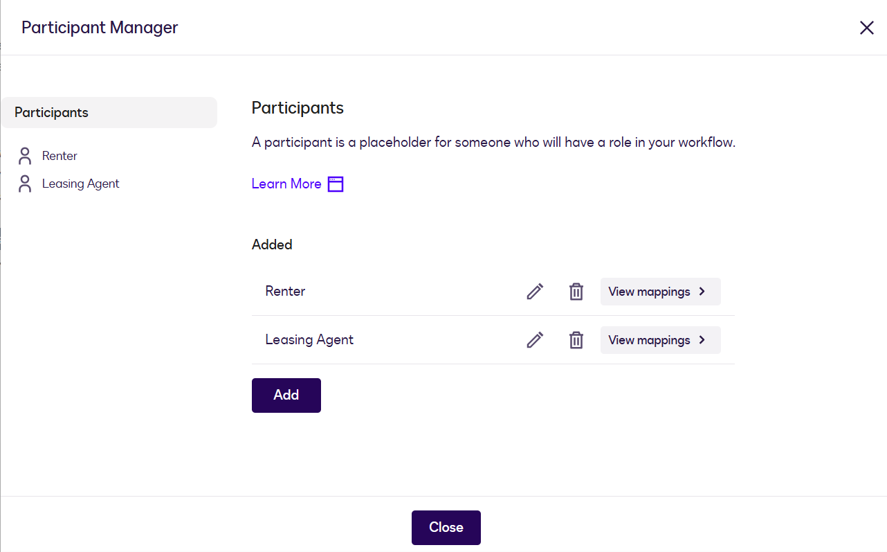 Define Workflow Participants