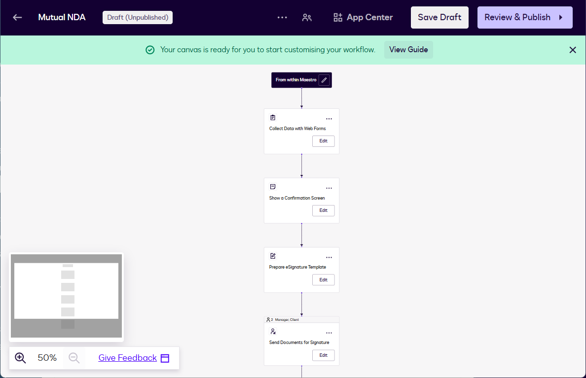 Create a Workflow from an eSignature Template