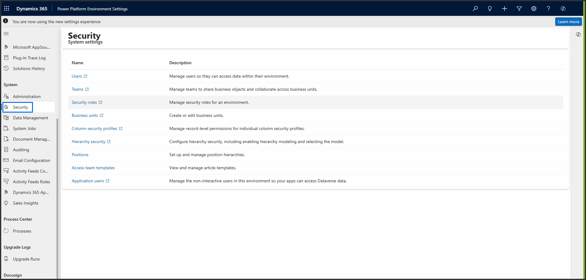 Assign the 'DocusignUser' Role to Microsoft Dynamics 365 Users