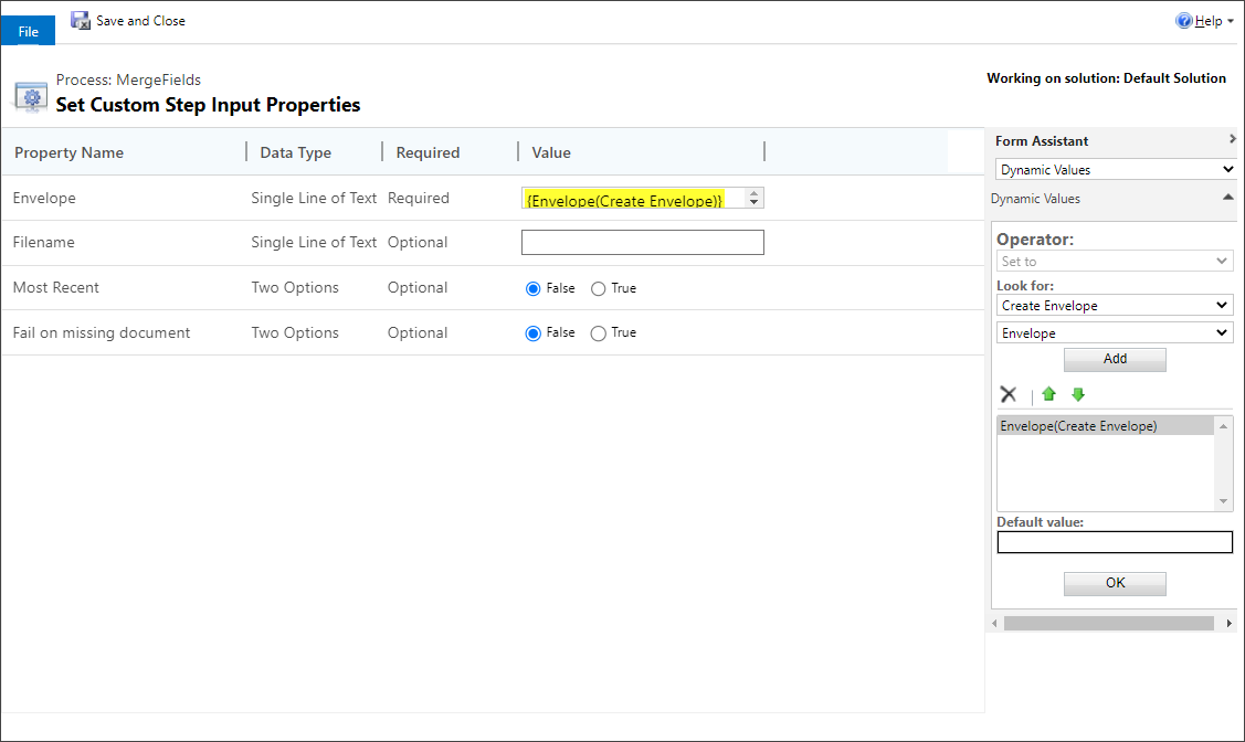 Docusign Custom Activities for Dynamics 365 Workflows