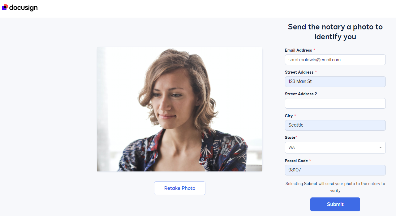 Sign With Remote Notarization, Step 2: Verify Your Identity - Personal ...