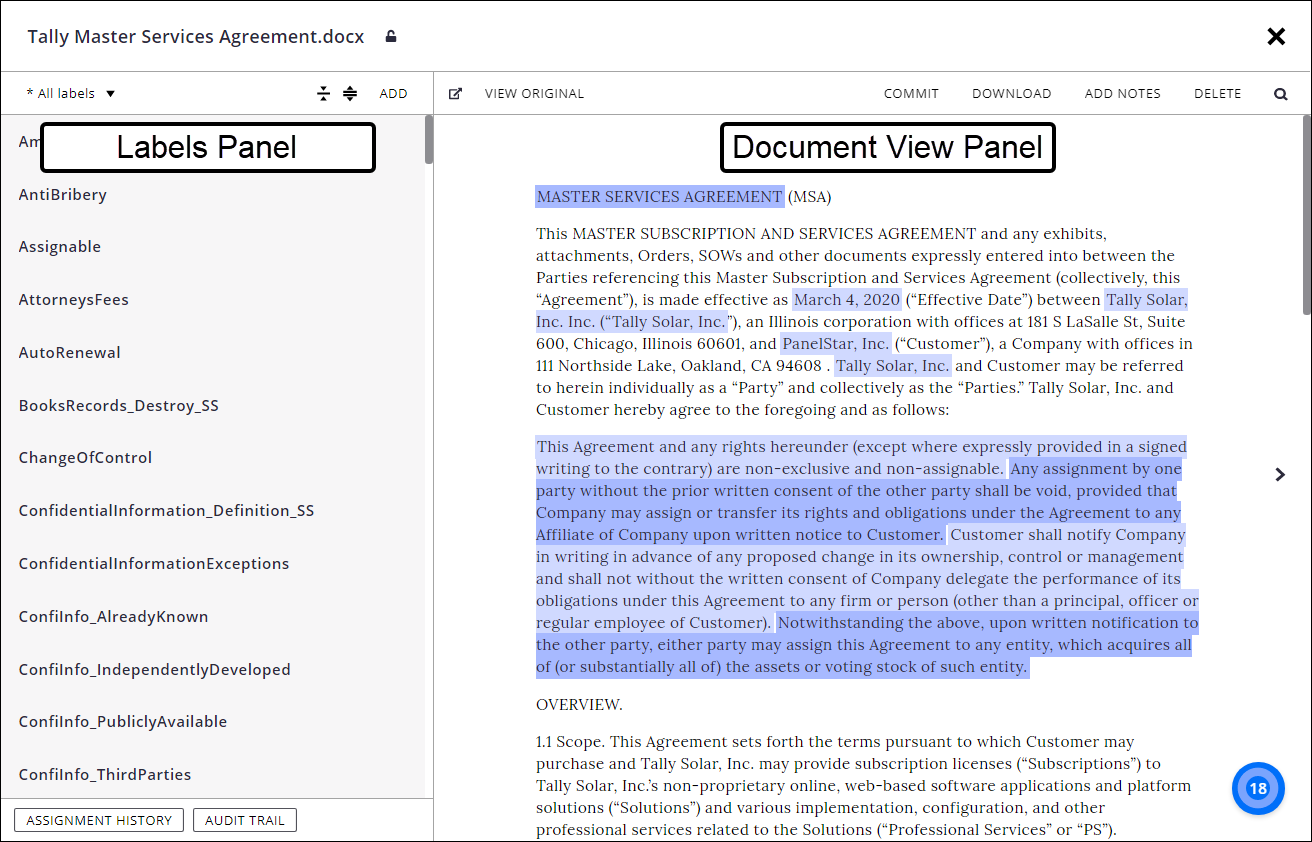 Document Detail View